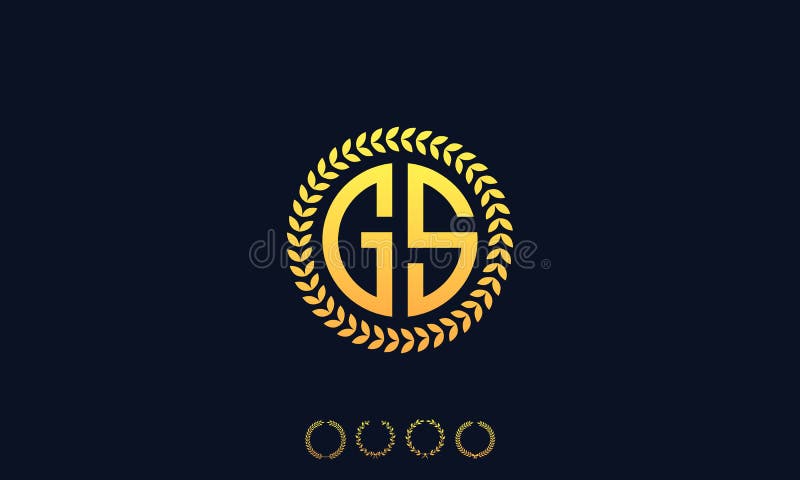 Organization Rounded Initial Letters GS Logo Stock Vector ...