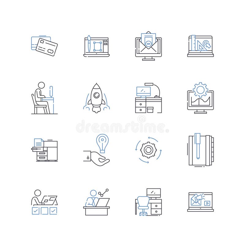 Organization Sequence Line Icons Collection. Order, Pattern, System ... Organization Sequence Line Icons Collection. Order, Pattern, System ...