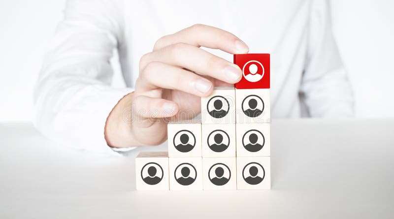Organization and Team Structure Symbolized with Cubes Stock Photo ...
