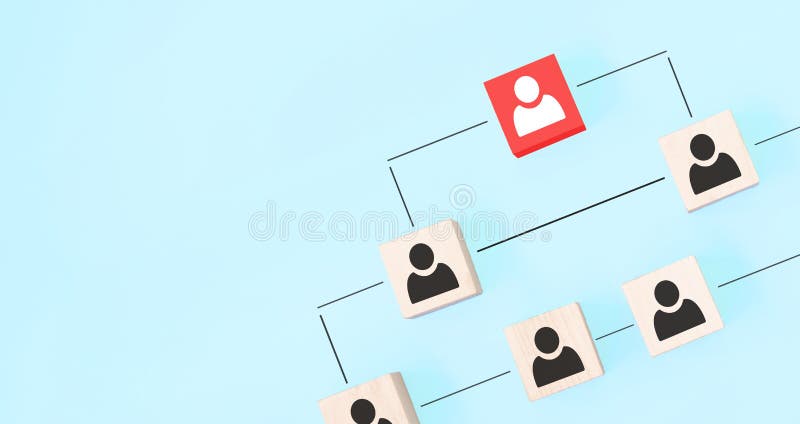 Organization and Team Structure Symbolized with Cubes Stock Photo ...