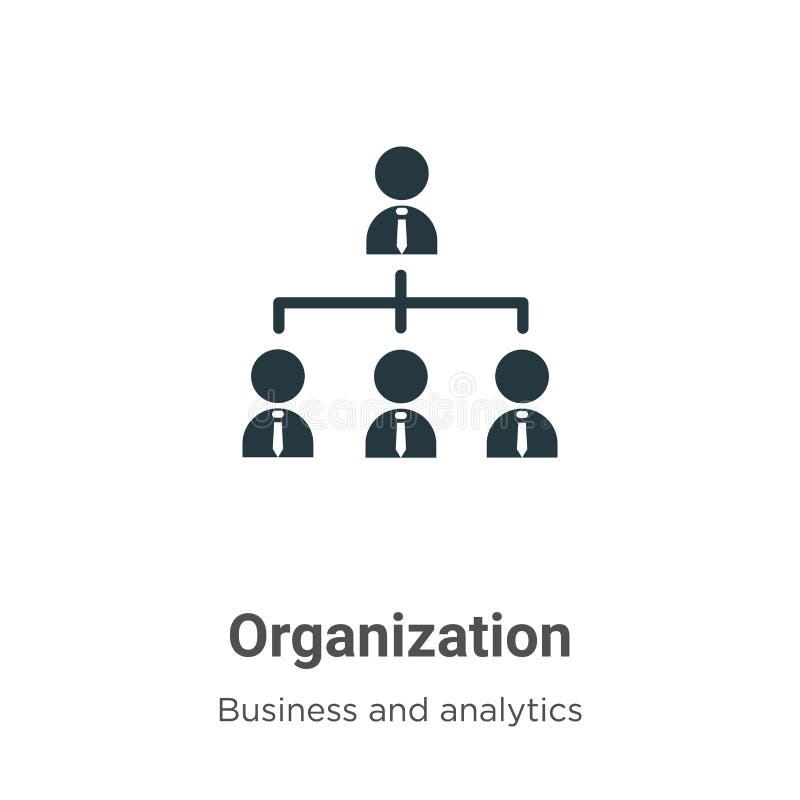 Organization Vector Icon on White Background. Flat Vector Organization ...