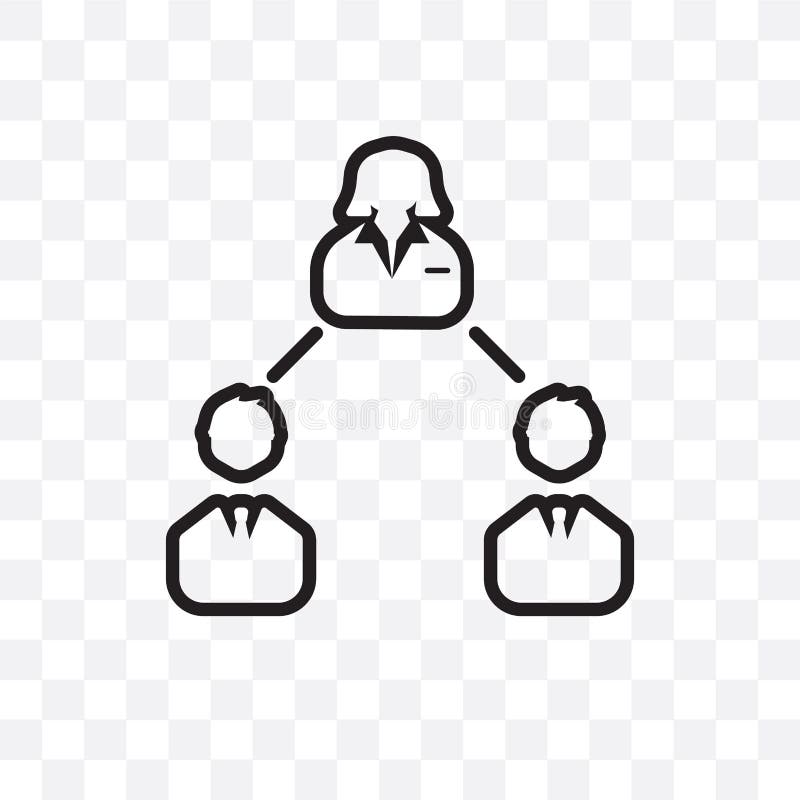 Organization Vector Linear Icon Isolated on Transparent Background ...