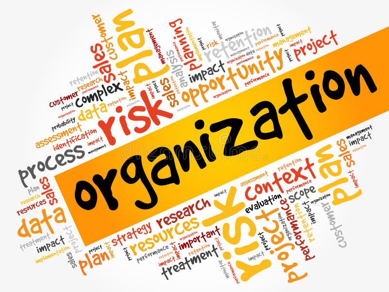 Organization word cloud stock illustration. Illustration of design ...