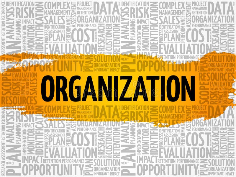 Organization Word Cloud Collage Stock Illustration - Illustration of ...
