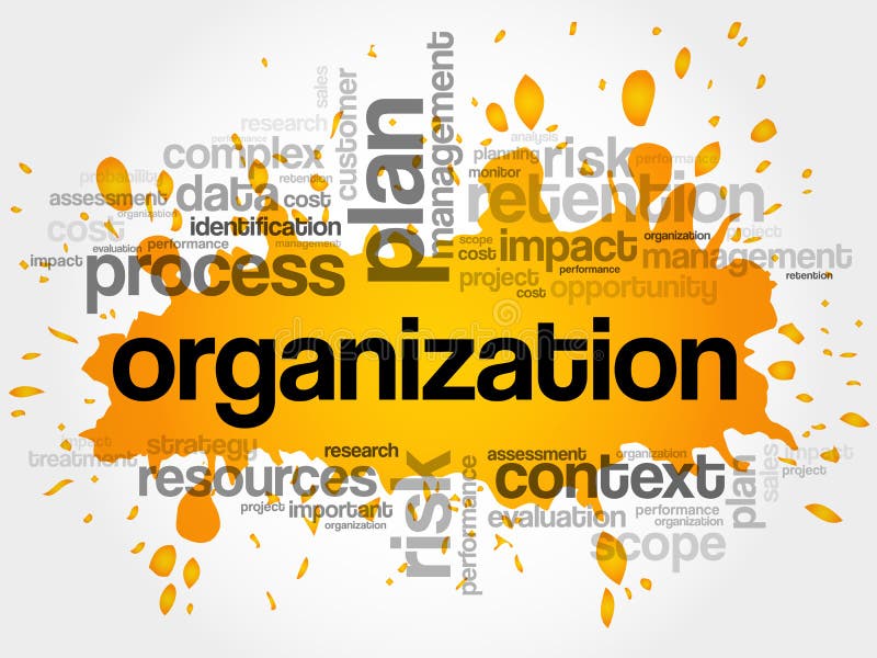 Organization Word Cloud Collage Stock Illustration - Illustration of ...