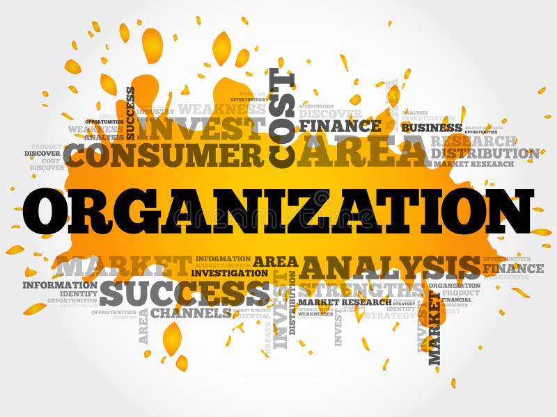 Organization Word Cloud Collage Stock Illustration - Illustration of ...