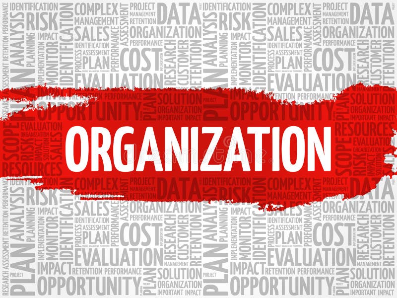 Organization Word Cloud Collage Stock Illustration - Illustration of ...