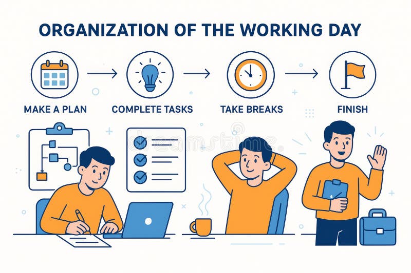 Organization of the Working Day with Simple Steps: Make a Plan ...