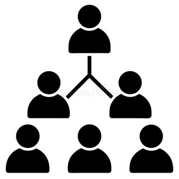 Organizational Chart with Interconnected People Representing a ...