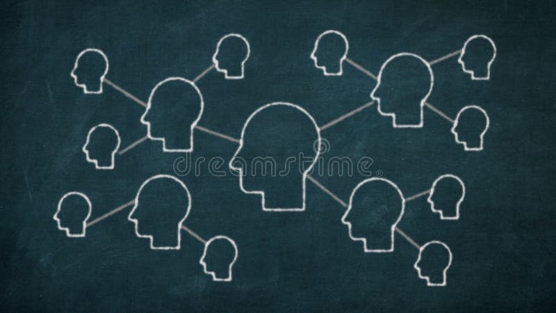 Organizational Chart or Mind Map Stock Illustration - Illustration of ...