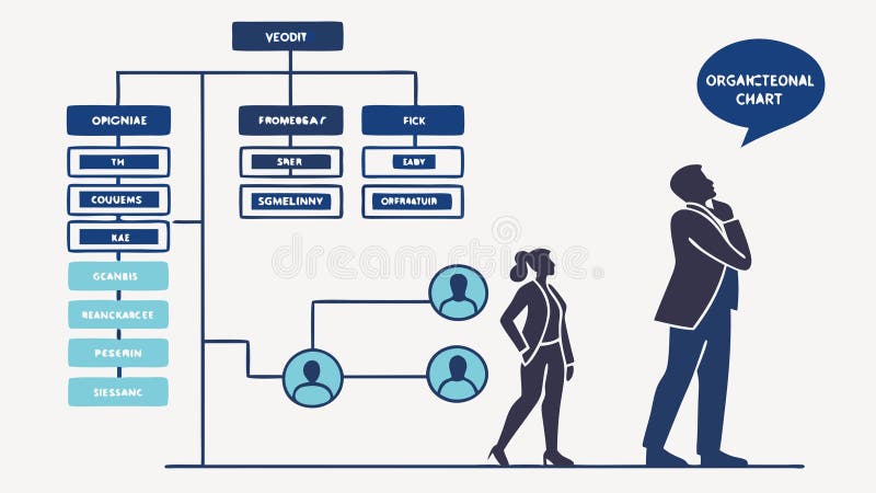 Organizational Chart with Roles and Responsibilities, Vector Design ...