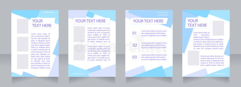 Organizational Development Plan Blank Brochure Layout Design. Vertical ...