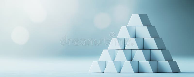 Organizational Hierarchy Depicted As a Layered Pyramid, Seamless ...