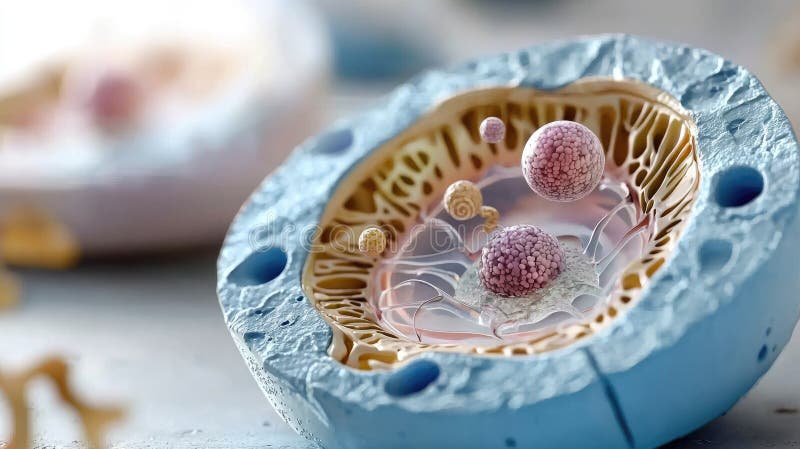 Organizational Structure: Cell in Section Illustrating Detailed Layout ...