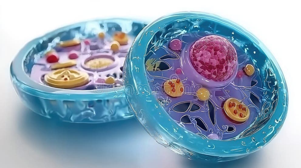 Organizational Structure: Cell in Section Illustrating Detailed Layout ...