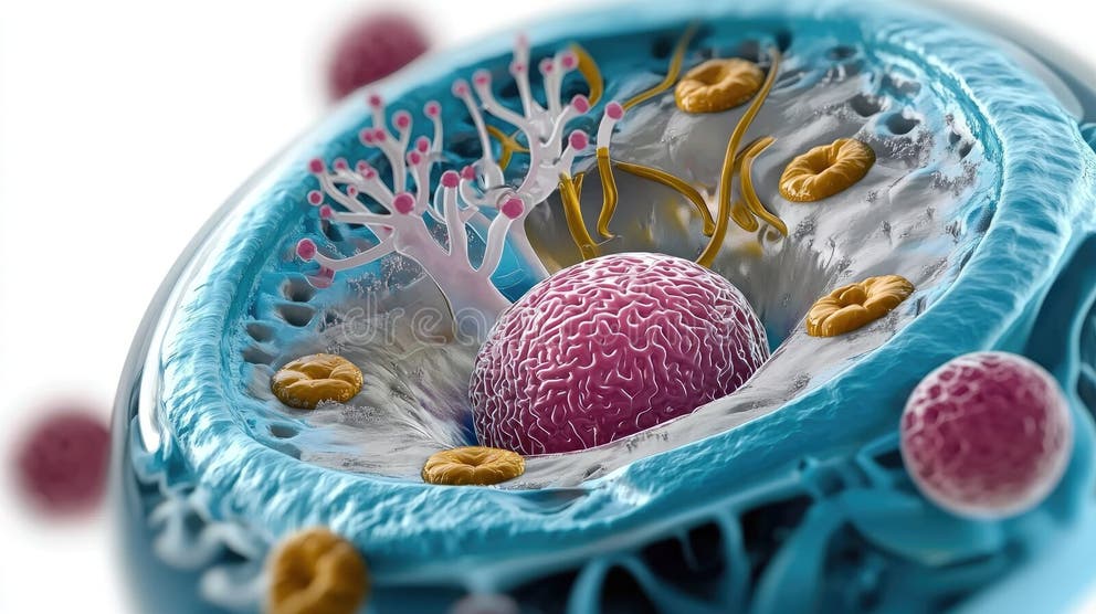 Organizational Structure: Cell in Section Illustrating Detailed Layout ...