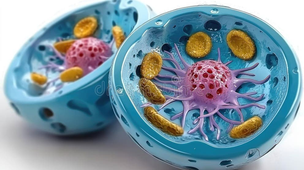 Organizational Structure: Cell in Section Illustrating Detailed Layout ...