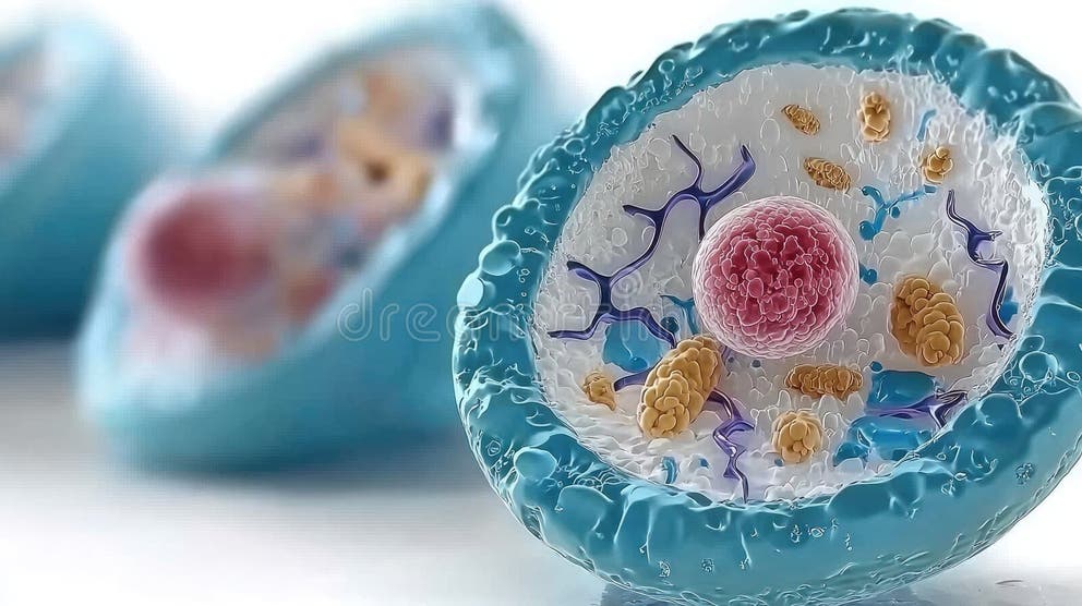 Organizational Structure: Cell in Section Illustrating Detailed Layout ...