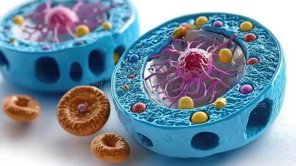 Organizational Structure: Cell in Section Illustrating Detailed Layout ...