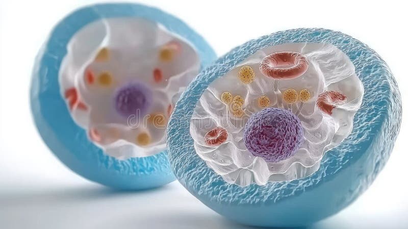 Organizational Structure: Cell in Section Illustrating Detailed Layout ...