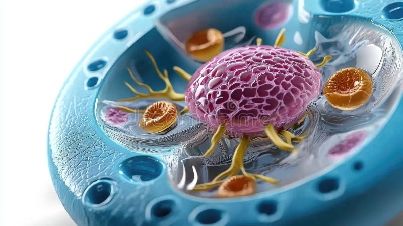 Organizational Structure: Cell in Section Illustrating Detailed Layout ...