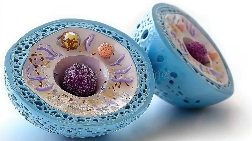 Organizational Structure: Cell in Section Illustrating Detailed Layout ...