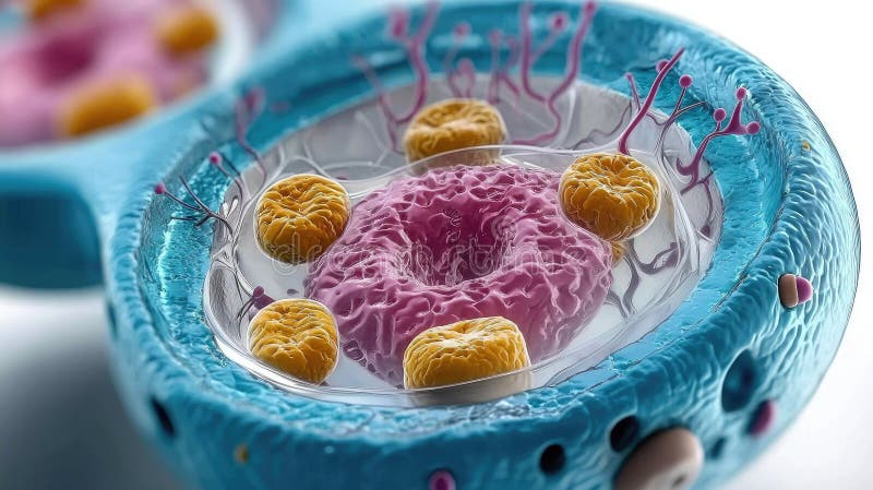 Organizational Structure: Cell in Section Illustrating Detailed Layout ...