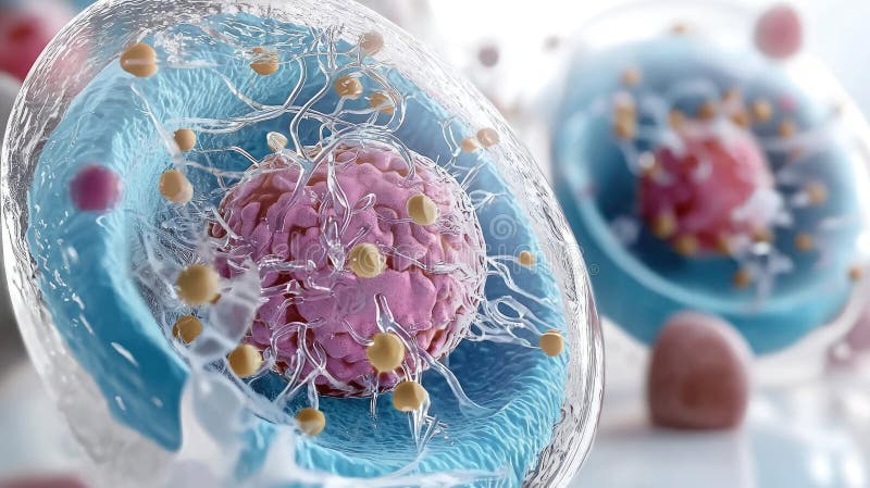 Organizational Structure: Cell in Section Illustrating Detailed Layout ...