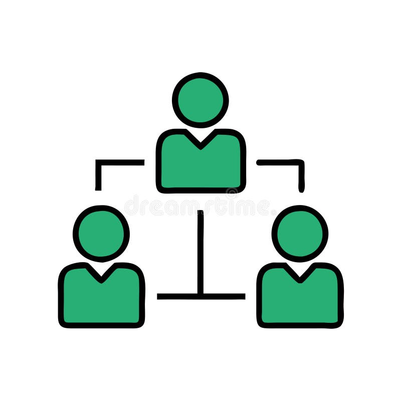 Organizational Structure Vector Illustration for Business and ...