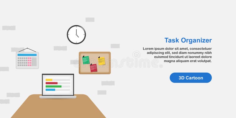 Organize Desk Table, Task Management Plan, Project Progress Timetable ...