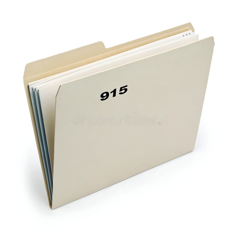 Organize Folder Isolated on White Background Stock Illustration ...