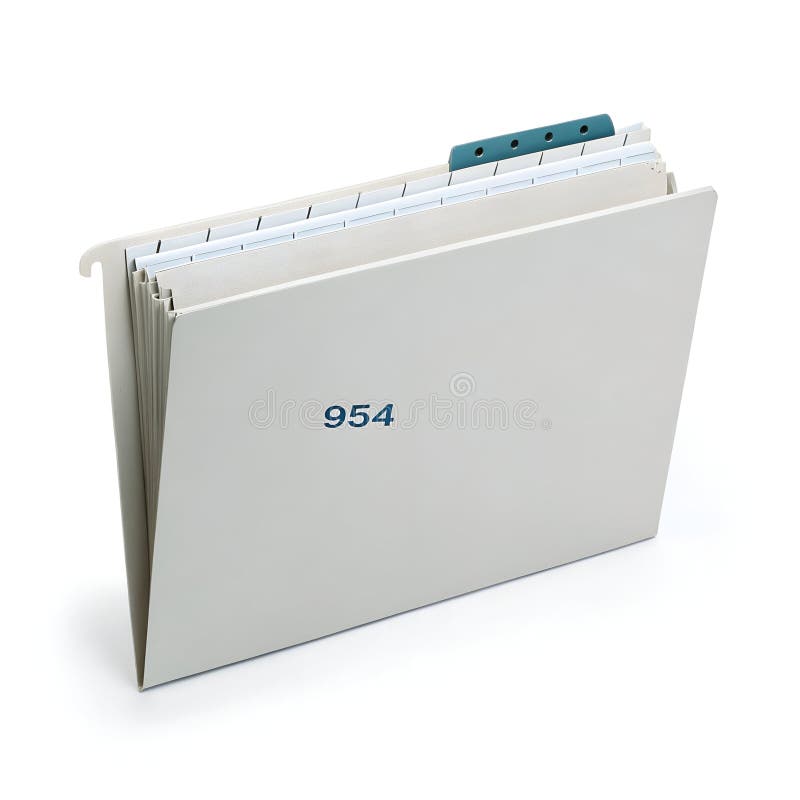 Organize Folder Isolated on White Background Stock Illustration ...