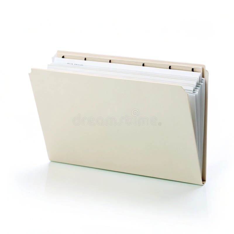 Organize Folder Isolated on White Background Stock Illustration ...