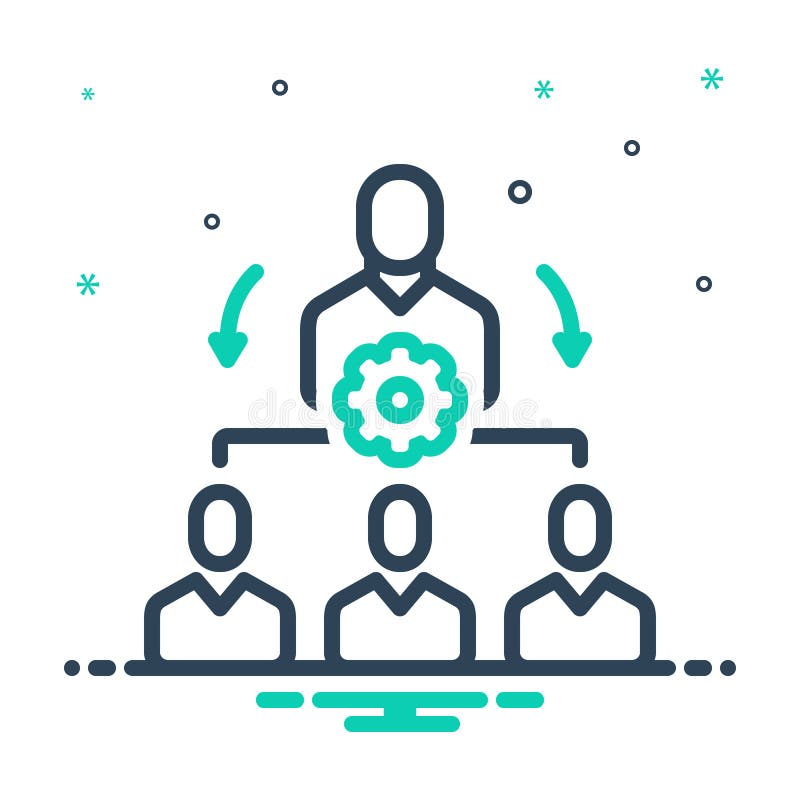 Mix Icon for Organize, Coordinate and Classify Stock Vector ...