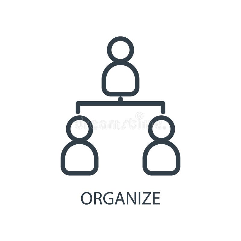 Organize. Vector Illustration Decorative Design Stock Illustration ...