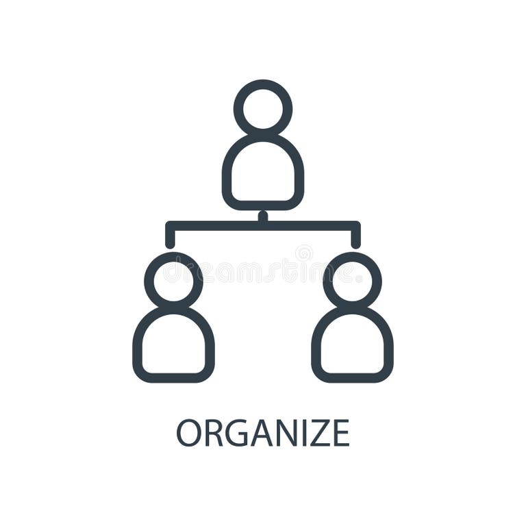 Organize. Vector Illustration Decorative Design Stock Illustration ...