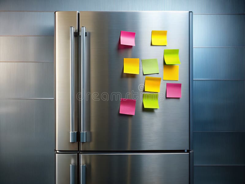 Refrigerator Notes Stock Illustrations – 330 Refrigerator Notes Stock ...