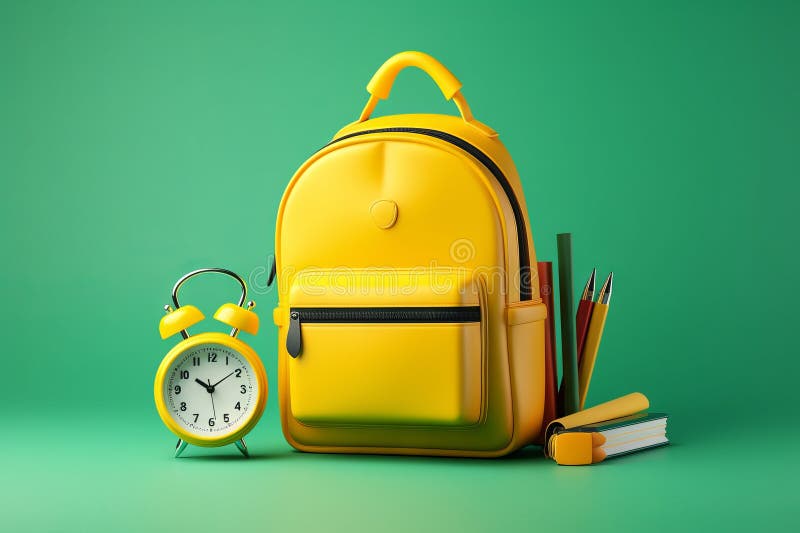 Organized Backpack Illustration for Back-to-School Vibes. Generative AI ...