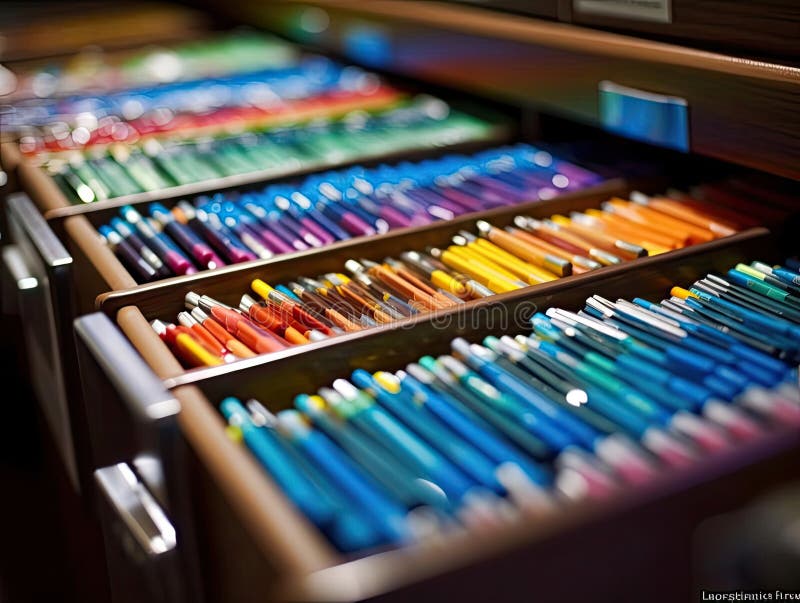 Organized Business Documents in Modern Filing Cabinet Stock ...