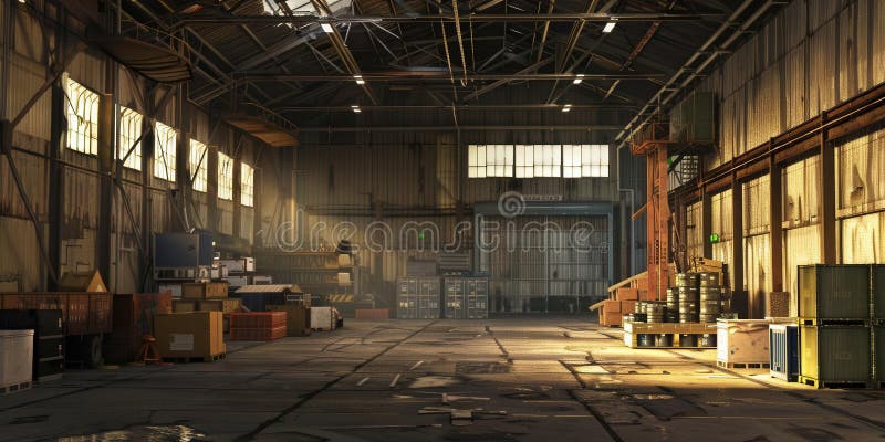 Organized Chaos. Warehouse Organization Concept Stock Illustration ...