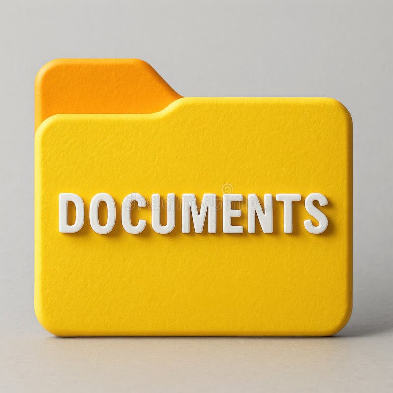 Organized Documents Folder Icon for Efficient File Management and Information Storage in a ...
