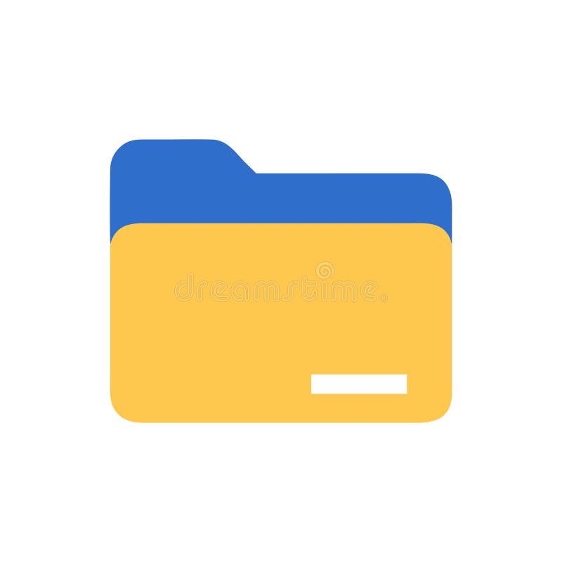 Organized Folder Icon for Files Stock Image - Illustration of folder ...