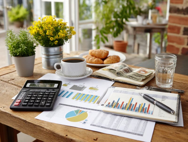 An Organized General Ledger Showing Financial Transactions Stock Photo ...