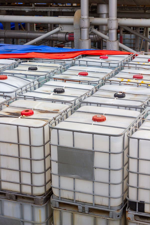 Organized Industrial Plastic Containers, Transporting Liquid Chemicals ...