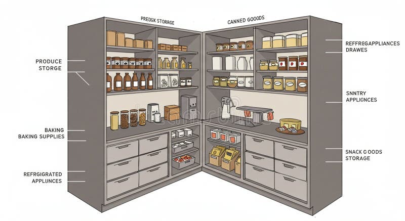 Labeled Storage Area Stock Illustrations – 161 Labeled Storage Area ...