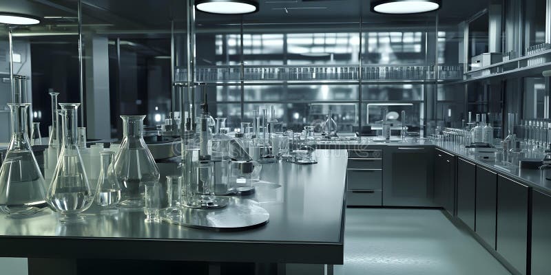 Organized Laboratory Equipment Display Stock Illustration ...