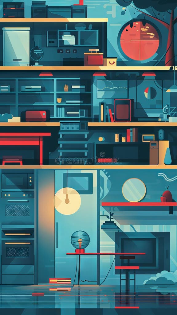 Organized Layout for Clear Visual Hierarchy Stock Illustration ...