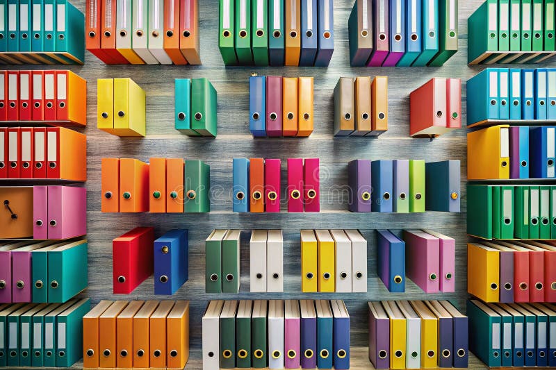 Organized Filing System, with Files and Documents Sorted by Category or ...