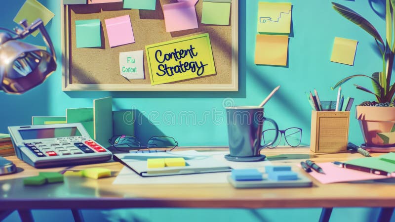 The Organized Office Desk.AI Generated Image Stock Image - Image of ...