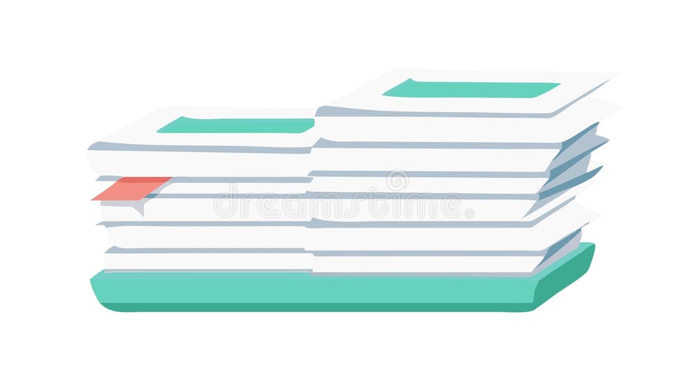 Organized Papers Icon, Document Management Files, Vector Design ...